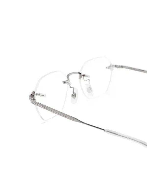 Montblanc Round-frame Eyeglasses - Silver