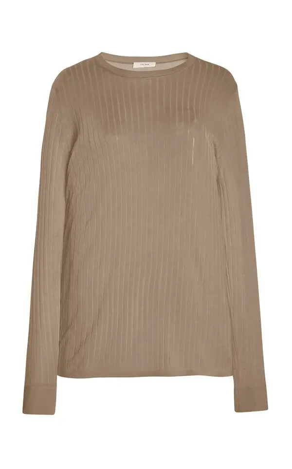 THE ROW Keya Ribbed-knit Top