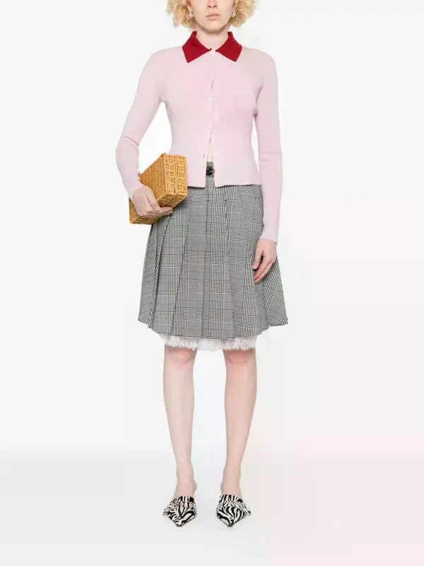 SELF-PORTRAIT Wool Cardigan - Pink