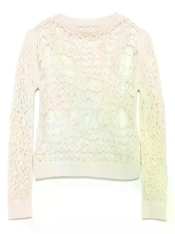 MAISON MARGIELA Cotton-blend Sweater - Neutrals