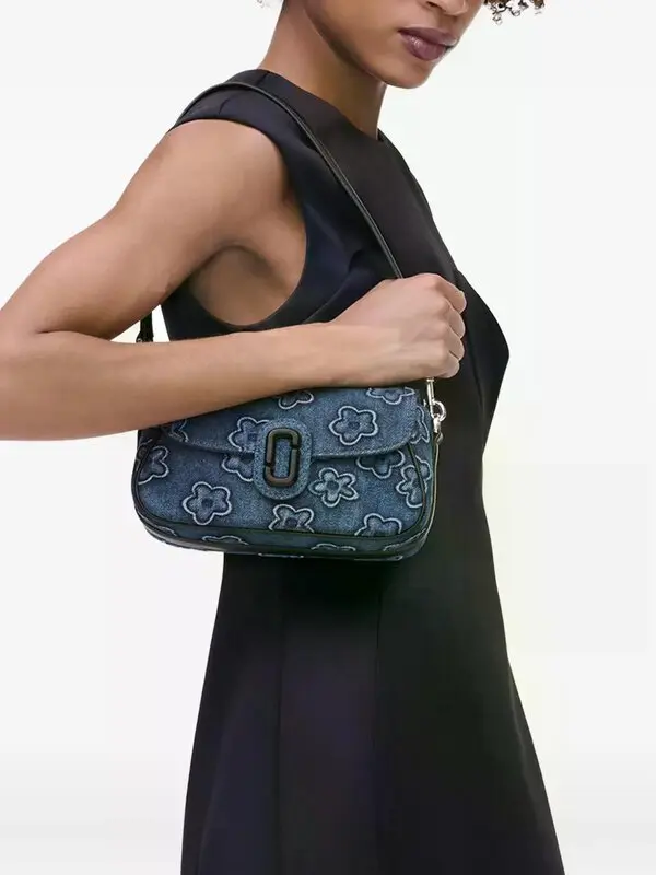 Marc Jacobs Puffy Daisy Denim Clover Shoulder Bag
