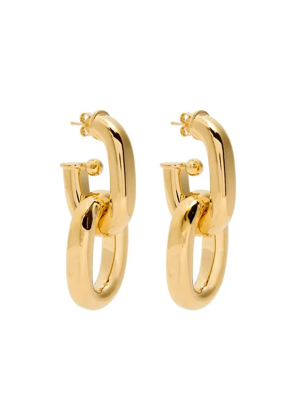 Rabanne Xl Link Chain Hoop Earrings - Gold