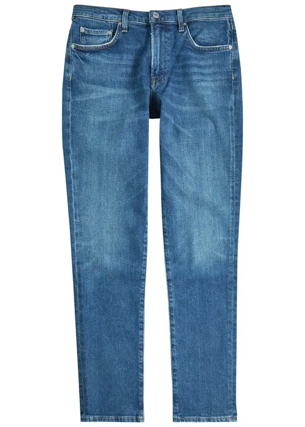Citizens Of Humanity London Slim Tapered-leg Jeans - Mid Blu