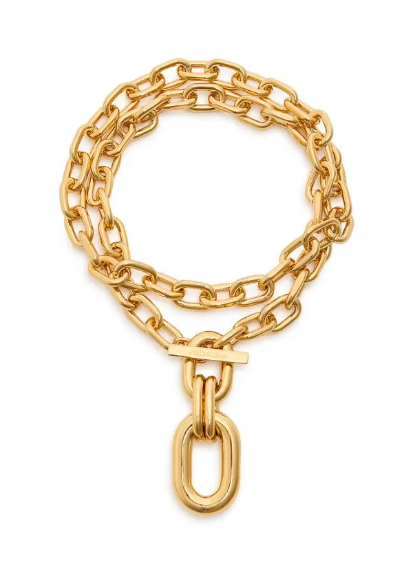 Rabanne Double Xl Link Necklace - Gold