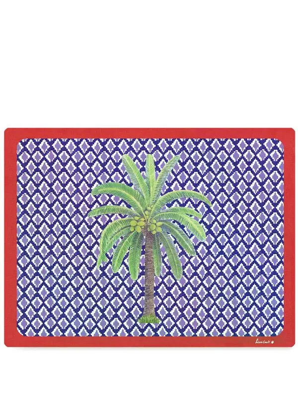 LISA CORTI Masonite Rectangular Placemat - Blue