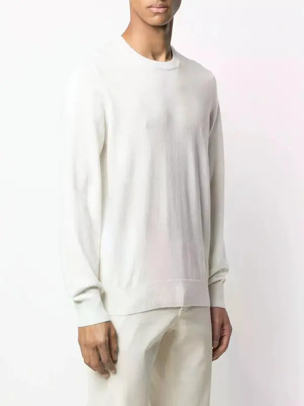Brunello Cucinelli Crew Neck Sweater - White