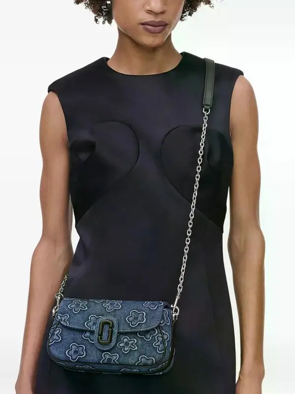 Marc Jacobs The Puffy Daisy Denim Clover Shoulder Bag