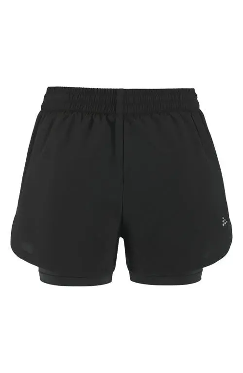 CRAFT Adv Essence 2-in-1 Training Shorts - Black