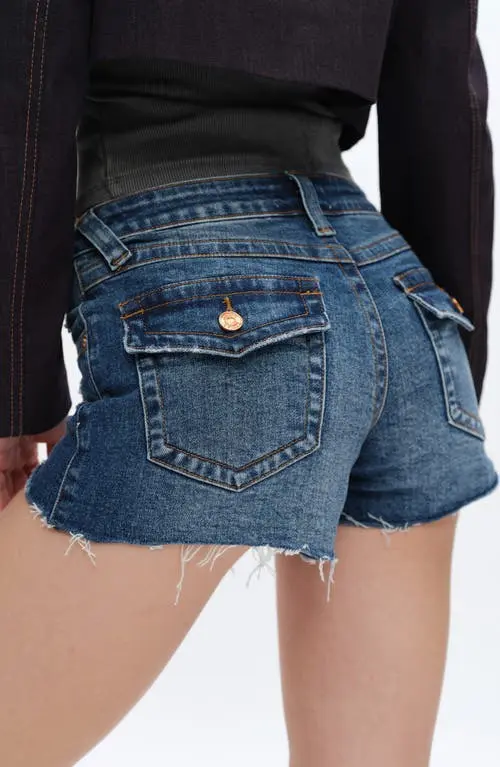 BAYEAS Zoe Distressed Cutoff Denim Shorts