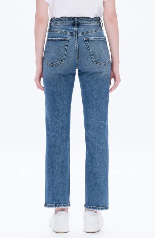 BAYEAS Split Hem Straight-leg Jeans