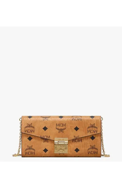Mcm Tracy Crossbody Wallet In Visetos