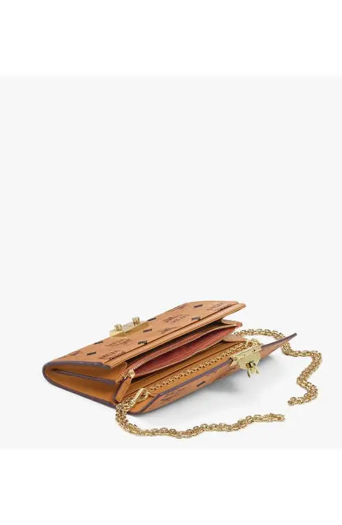 Mcm Tracy Crossbody Wallet In Visetos