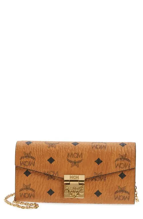 Mcm Tracy Crossbody Wallet In Visetos