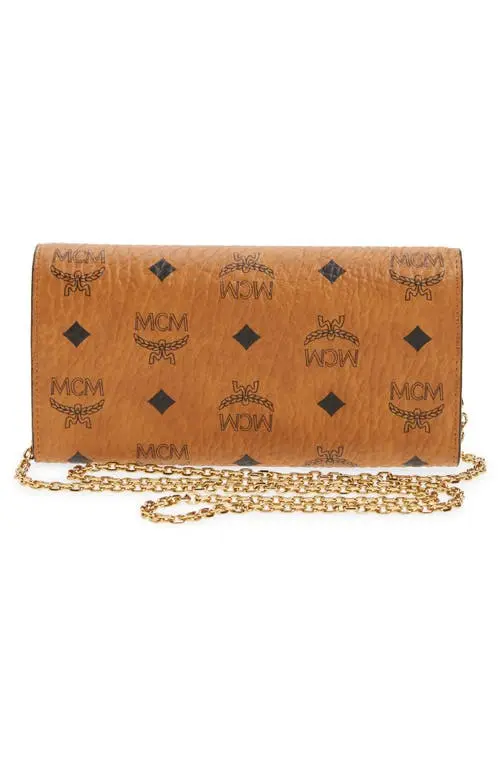 Mcm Tracy Crossbody Wallet In Visetos