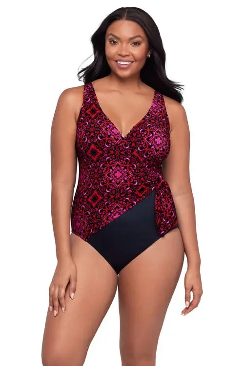 TRIMSHAPER Vera Side-tie One-piece Swimsuit - Razzulejos