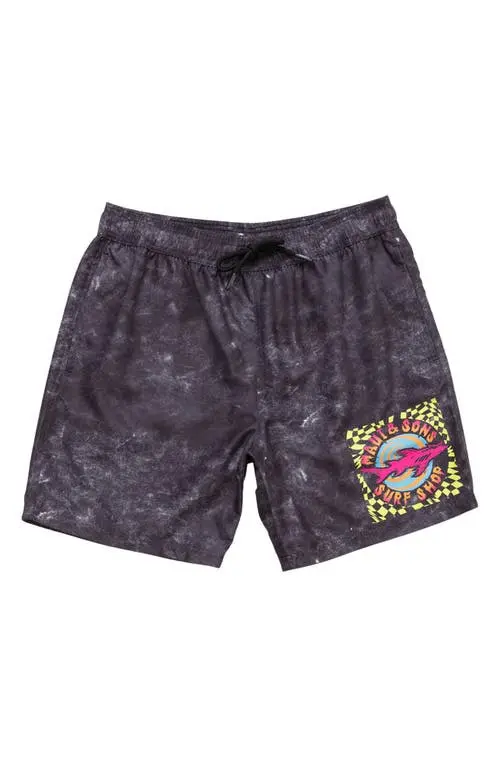 MAUI & SONS Surf Shop Microfiber Swim Trunks