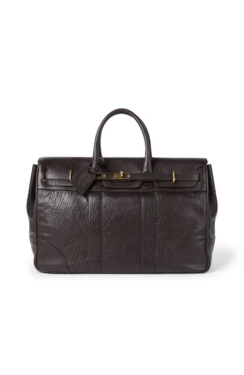 Brunello Cucinelli Leather Country Bag - Brown