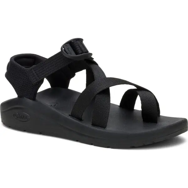 CHACO Cushz Toe Loop Sandal - Black