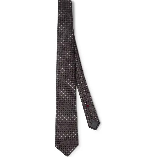 Brunello Cucinelli Necktie With Jacquard Pattern - Hazelnut