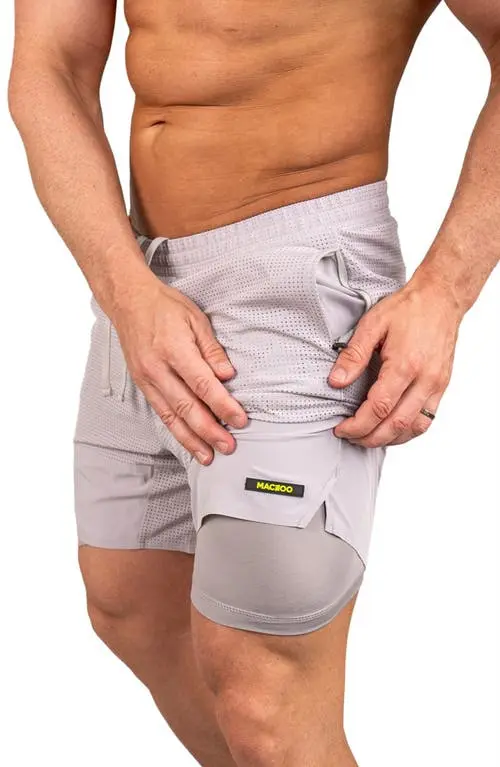 MACEOO Perforated Training Shorts - Grey