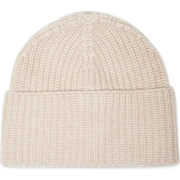 Brunello Cucinelli Cashmere Rib Knit Beanie - Beige
