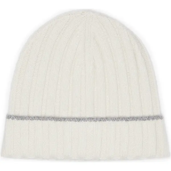 Brunello Cucinelli Cashmere Rib Knit Beanie - Panama