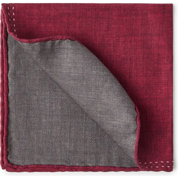 Brunello Cucinelli Silk Pocket Square - Purple-red