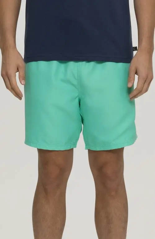 MAUI & SONS Party On Microfiber Swim Trunks - Mint
