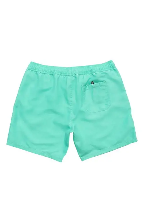 MAUI & SONS Party On Microfiber Swim Trunks - Mint