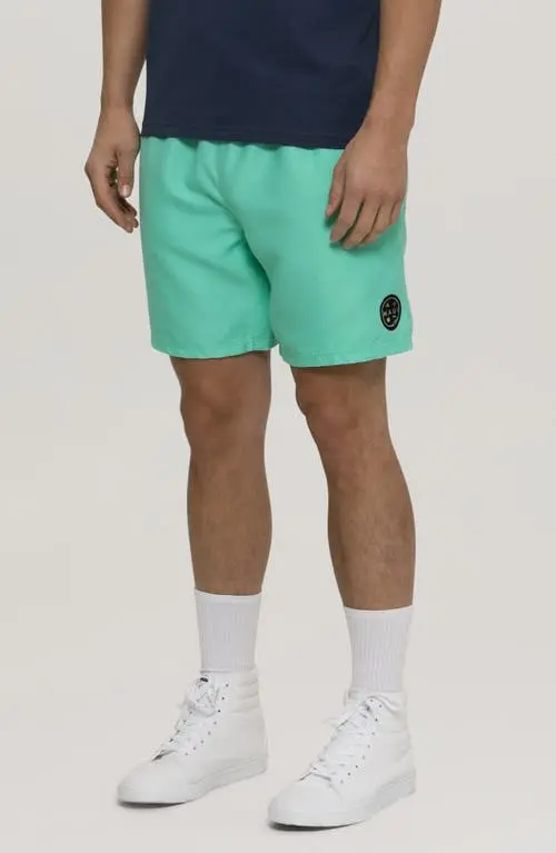 MAUI & SONS Party On Microfiber Swim Trunks - Mint