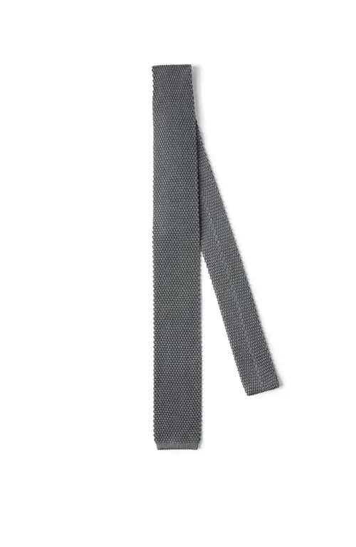 Brunello Cucinelli Knit Necktie - Grey