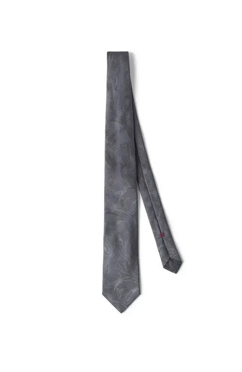 Brunello Cucinelli Silk Necktie - Lead