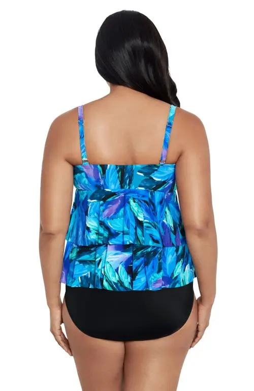 TRIMSHAPER Rylee V-neck Tankini Swimsuit Top