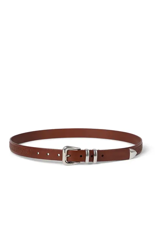 Brunello Cucinelli Calfskin Belt - Tobacco