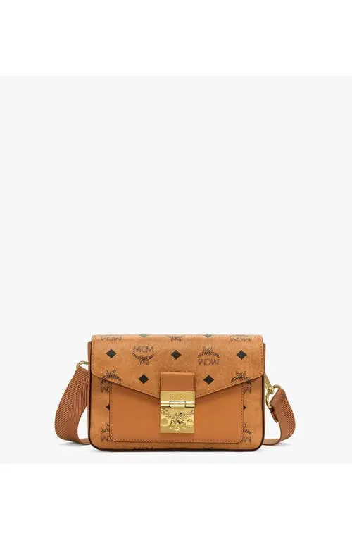 Mcm Viktor Crossbody In Visetos - Cognac