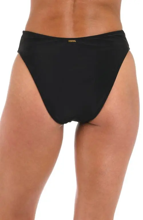 L'Agence Gianna Brazilian Bikini Bottoms - Black