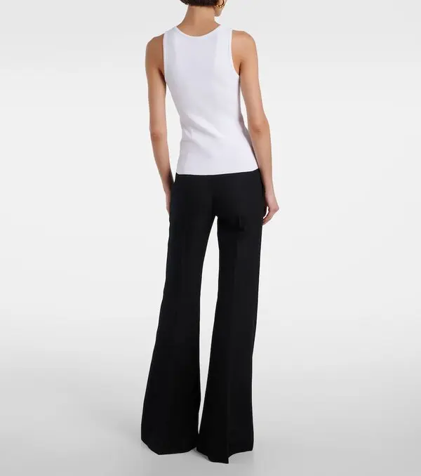 Balenciaga Nano Bb Knitted Tank Top - White