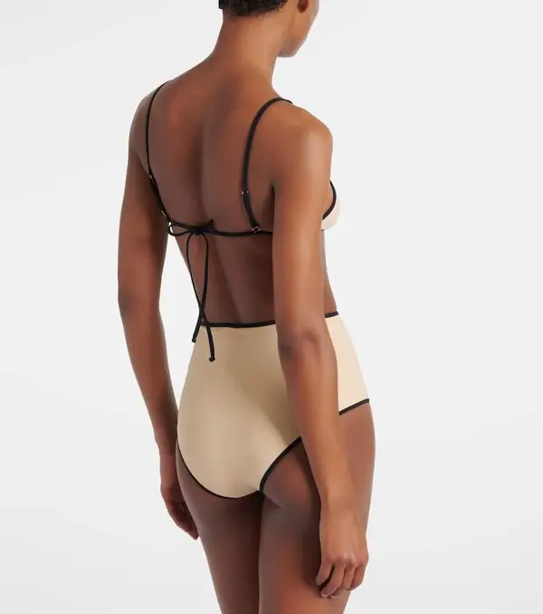 Valentino Garavani Escape Vlogo High-rise Bikini - Beige