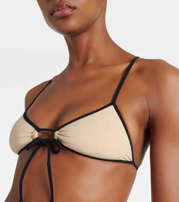 Valentino Garavani Escape Vlogo High-rise Bikini - Beige