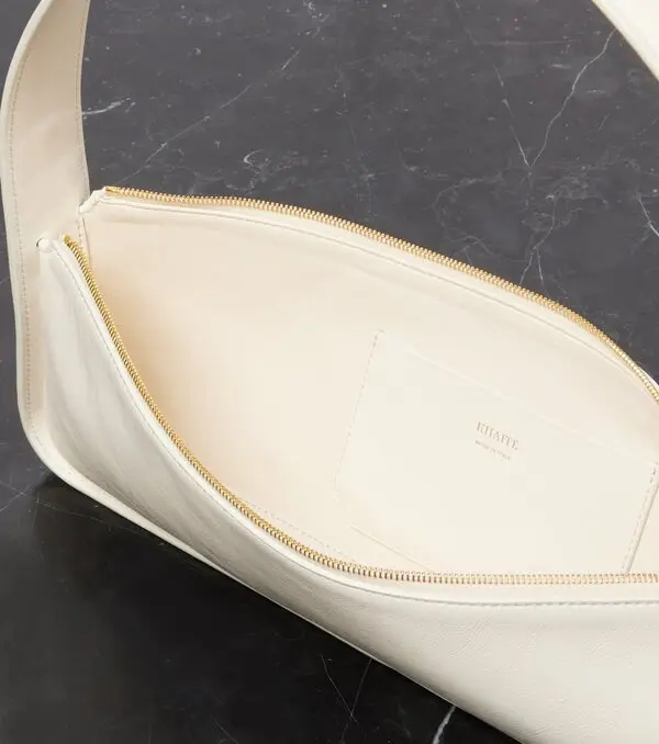 Khaite Lori Small Leather Shoulder Bag - White