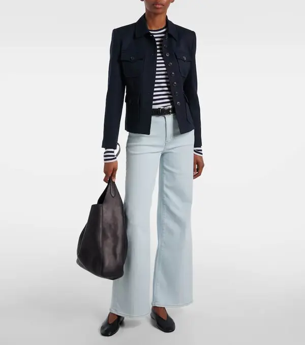 FRAME Le Slim Palazzo Wide-leg Jeans - Blue