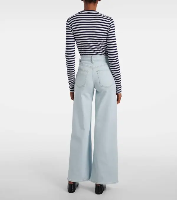 FRAME Le Slim Palazzo Wide-leg Jeans - Blue