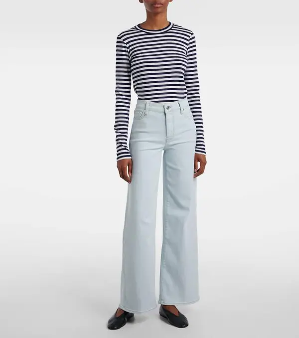 FRAME Le Slim Palazzo Wide-leg Jeans - Blue