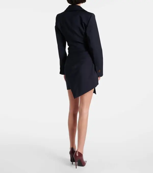 VIVIENNE WESTWOOD Infinity Virgin Wool Miniskirt - Blue