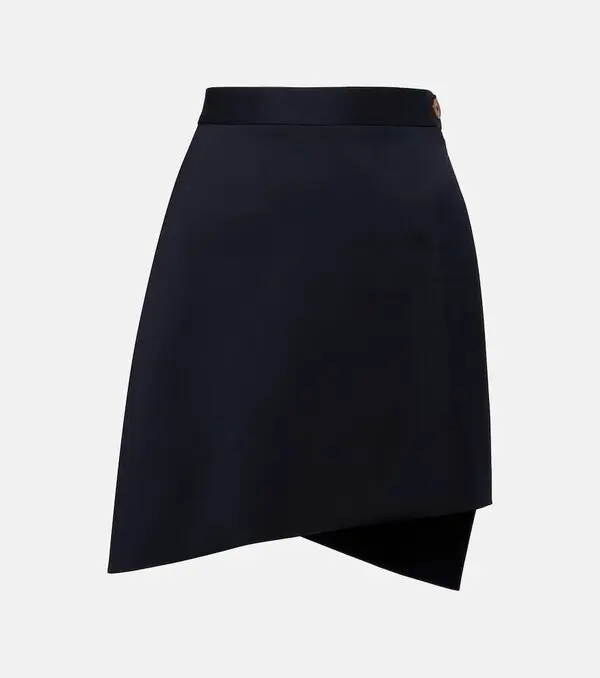 VIVIENNE WESTWOOD Infinity Virgin Wool Miniskirt - Blue