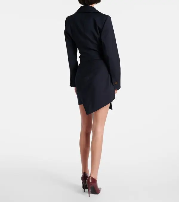 VIVIENNE WESTWOOD Infinity Virgin Wool Miniskirt - Blue