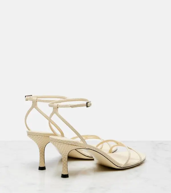 JIMMY CHOO 1998 Leo 65 Leather Sandals