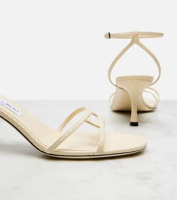 JIMMY CHOO 1998 Leo 65 Leather Sandals