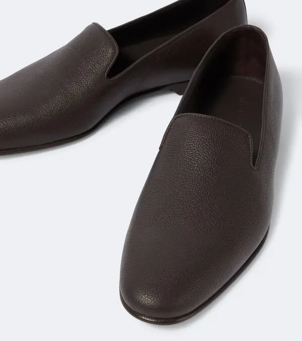 Manolo Blahnik Handmade Leather Loafers - Brown