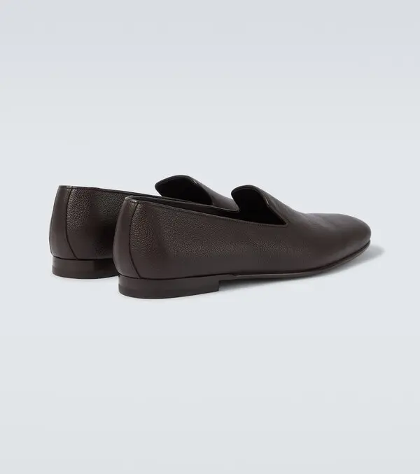 Manolo Blahnik Handmade Leather Loafers - Brown